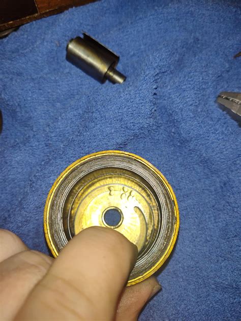 Broken Main Spring On Keinzle Dresser Clock Rclockrepair
