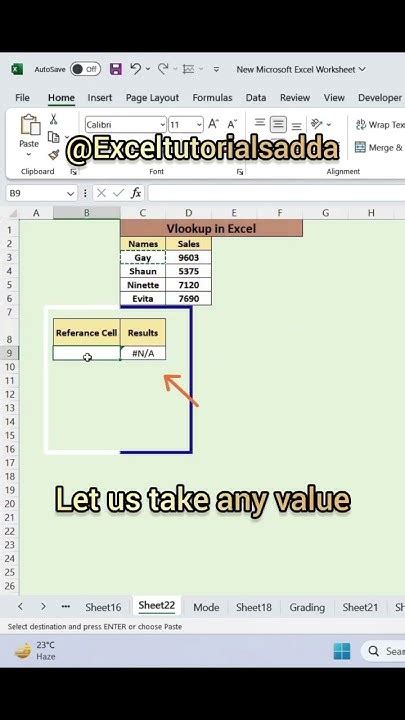 Vlookup Formula In Microsoft Excel Exceltutorials Exceltips Exceltricks Excelvideos Msexcel