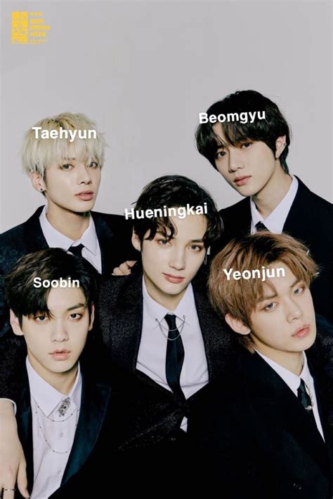 Txt Labeled Pic Txt Txt Members Names And Age Kpop Entertainment