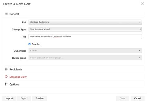 Using Virto Alerts And Reminder App For Sharepoint Lists Virtosoftware Guides And Docs