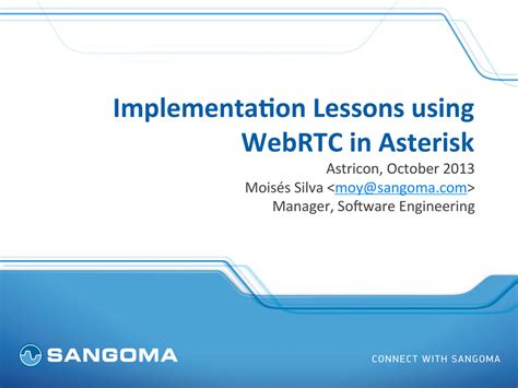 Implementation Lessons Using Webrtc In Asterisk Speaker Deck