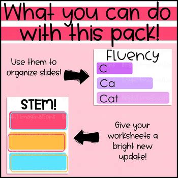 Rounded Bars Page Accents By Bright Imaginations TPT