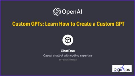 custom gpts how to create a custom gpt in openai chatgpt digialps ltd