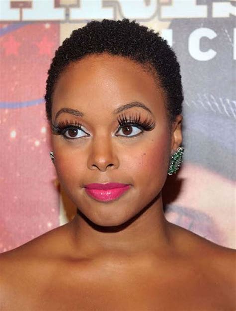 African American Short Hairstyles For Round Faces