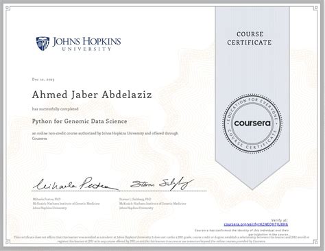 Genomics Pythonprogramming Datascience Coursera Bioinformatics Ahmed Jaber Abdelaziz