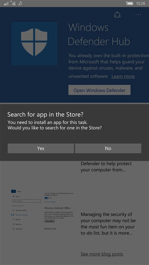 Download App Windows Defender Hub Per Pc E Smartphone Windows 10