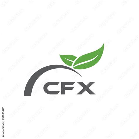 Cfx Letter Nature Logo Design On White Background Cfx Creative Initials Letter Leaf Logo