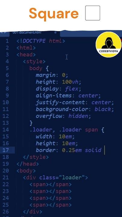 Create Square ⬜ Html And Css 🔥 Youtube