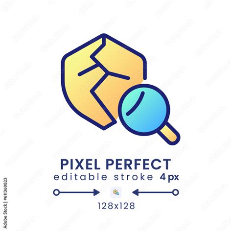 Vulnerability Scanning Gradient Fill Desktop Icon Cyber Security
