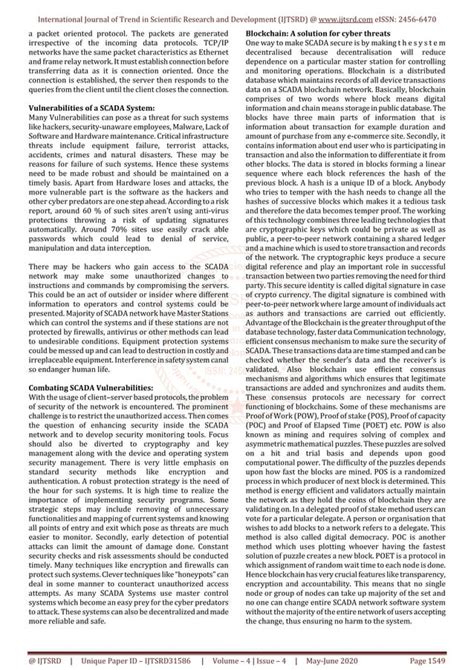Scada Systems Vulnerabilities And Blockchain Technology Pdf