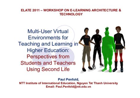 pdf multi user virtual environments for teaching and learning in