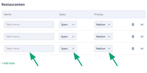 Setting Up Tables Easytable Support And Knowledge Base