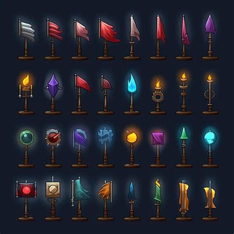 Premium AI Image Background Flag Pole Game Ai Generated Emblem Direction Flutter Small Sign