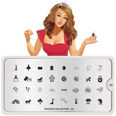 Princess 06 Circus Nail Stamping Plates Moyou London