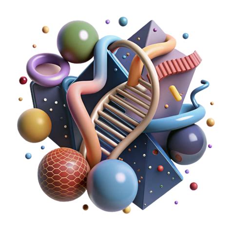 Vibrant Contemporary Dna Microarray Technology Illustration Isolated