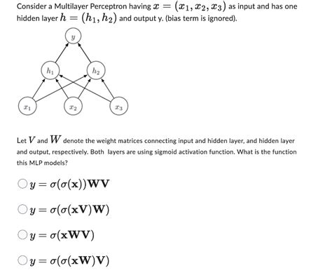 solved consider a multilayer perceptron having x x1 x2 x3