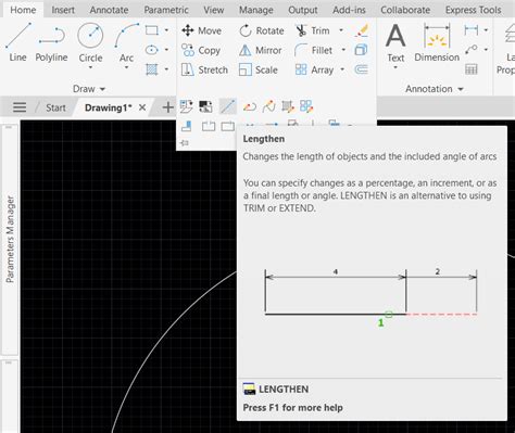 Lengthen Command Measure Twice Lengthen Once Autodesk Community