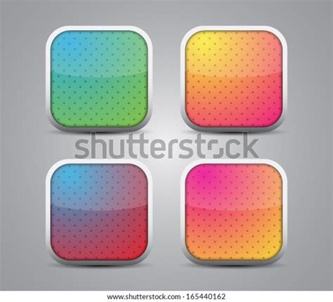 Set Glossy Buttons Icons Shiny Light Stock Vector Royalty Free 165440162 Shutterstock
