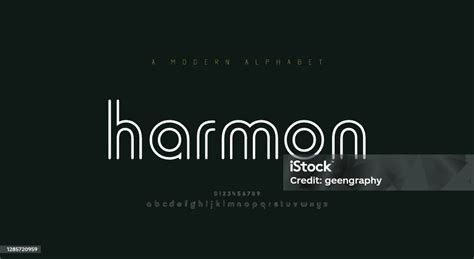 추상 적 얇은 선 글꼴 알파벳입니다 최소한의 현대 패션 글꼴과 숫자 타이포그래피 서체 대문자 소문자 및 번호 벡터 일러스트레이션 컴퓨터 글자에 대한 스톡 벡터 아트 및 기타