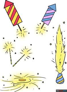 18 Easy 4th Of July Drawing Tutorials How To Draw Fireworks Step By
