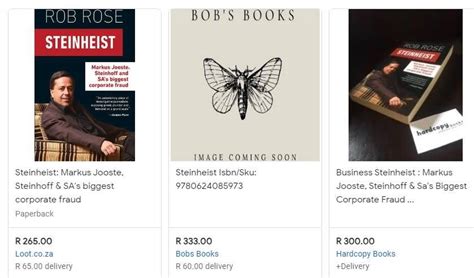 True Crime Steinheist Book Rob Rose Markus Jooste Died Death Shot Steinhoff South African True