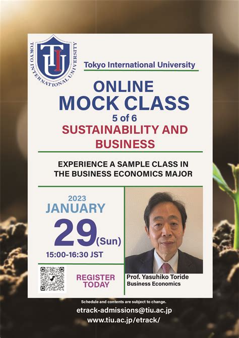 Tiu Mock Class 5 Of 6 Sustainability And Business Tiu Etrack