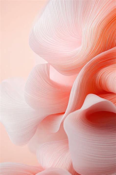 Abstract Pink Wave Pattern With Soft Curves And Lines On Soft Background Stock Image Image Of
