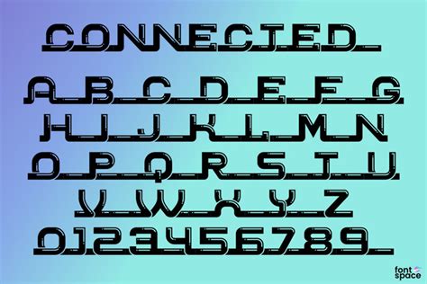 Connected Font Vladimir Nikolic FontSpace