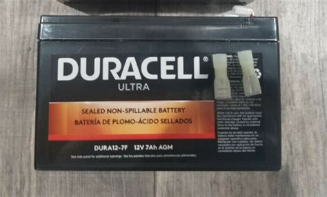 12v 7ah Duracell Dura12 7f2 12v 7ah Sla Battery F2 Terminal 1 Battery