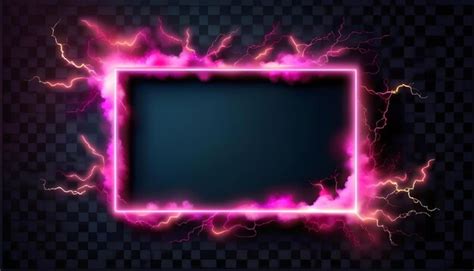 Pink Lightning Frame Images Free Download On Freepik