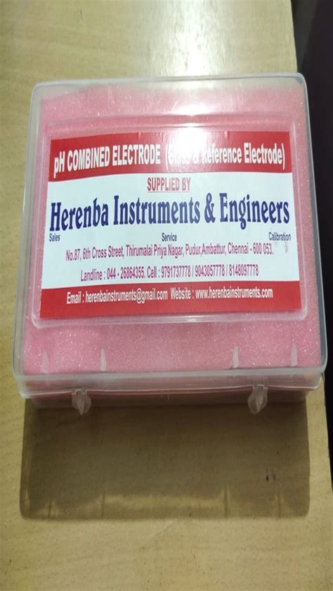 Ph Combined Electrode Glass And Reference Electrodecarrying In A