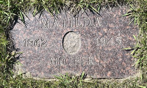 Matilda Maixner Kubat 1862 1946 Mémorial Find A Grave