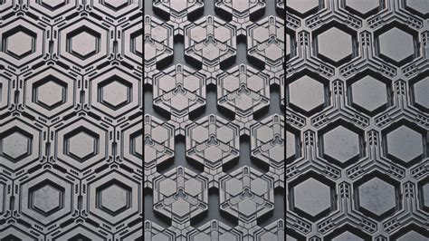 Artstation 100 Sci Fi Pattern Brushes Seamless Textures Pattern