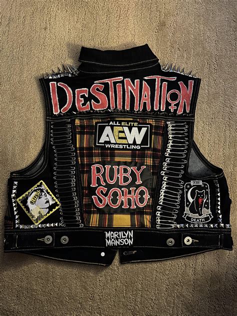 Ruby Soho Wrestler Inspired Vest R Battlejackets