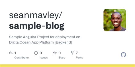 GitHub Seanmavley Sample Blog Sample Angular Project For Deployment