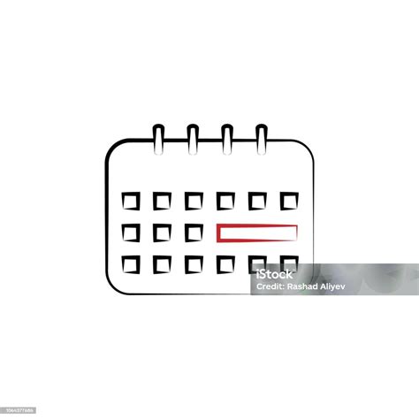 달력 2 색된 손 그려진된 아이콘입니다 캘린더 색 요소 그림 피트 니스 세트에서 개요 기호 디자인 0명에 대한 스톡 벡터 아트