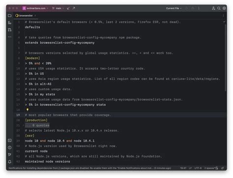 browserslist intellij plugin at evil martians