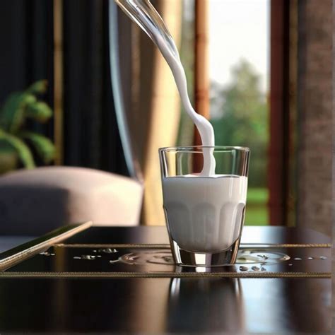 Premium Photo 3d Render Milk Splash Background