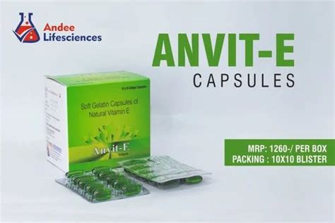 Anvit E Soft Gelatin Capsules Of Natural Vitamin E 400 Iu At ₹ 126 Stripe In Barwala