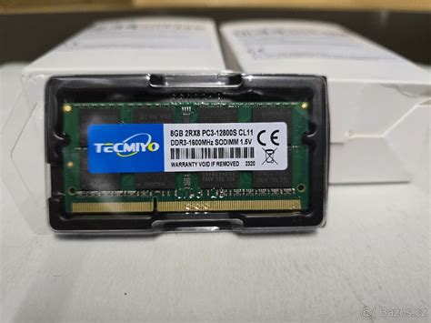 paměti ram do notebooku ddr3 8gb 1600mhz cl11 zelené brno venkov