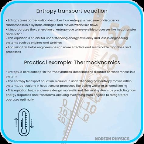 Entropy Transport Equation Basics Applications And Insights