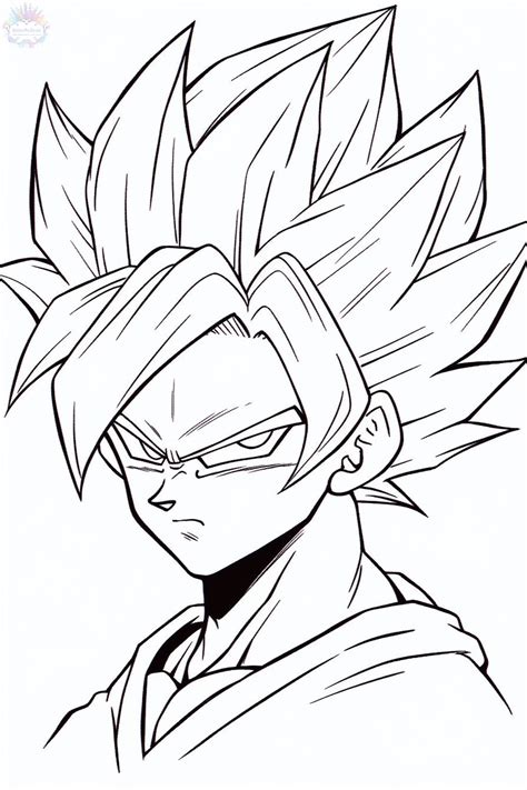 Goku Para Colorir Dezenas De Desenhos Exclusivos Para Imprimir