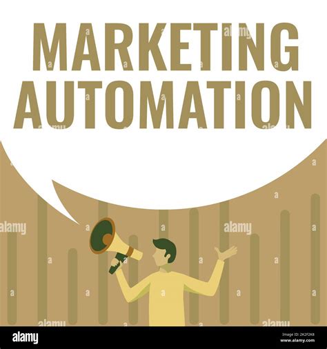 Sign Displaying Marketing Automation Internet Concept Software Used By Company To Effectively