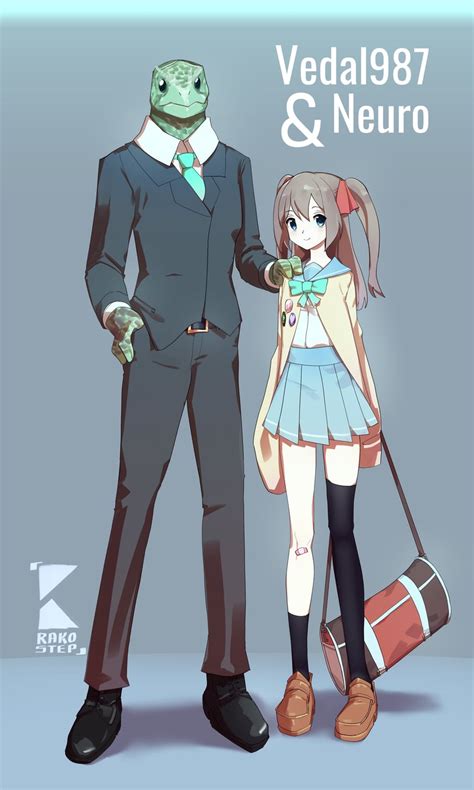 Neuro Sama And Vedal987 Indie Virtual Youtuber Drawn By Rakostep