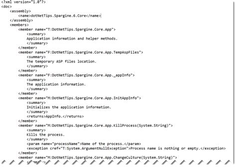 Rock Your Code Xml Documentation Of Code For Microsoft Net