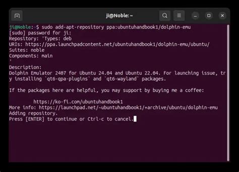 how to install dolphin emulator 2506 in ubuntu 24 04 22 04