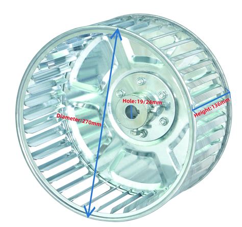 Galvanized Sheet Sirocco Impeller Multi Vane Centrifugal Fan Wheel For