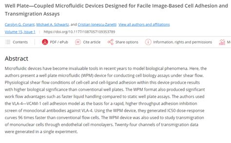 Well Plate Coupled Microfluidic Devices Designed For Facile Image Based