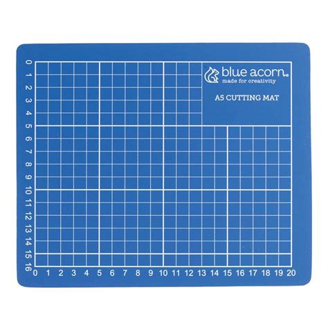 A5 Cutting Mat Blue Acorn