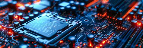 premium photo hightech circuitry and microchip analysis a deep dive into the world of advanced